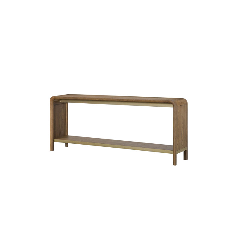 Joss & Main Amy Aurora Waterfall 72" Wide Console Table, Latte | Wayfair